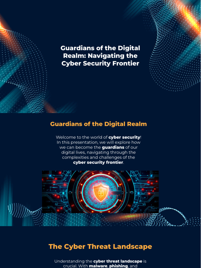 Slidesgo Guardians of The Digital Realm Navigating The Cyber Security ...