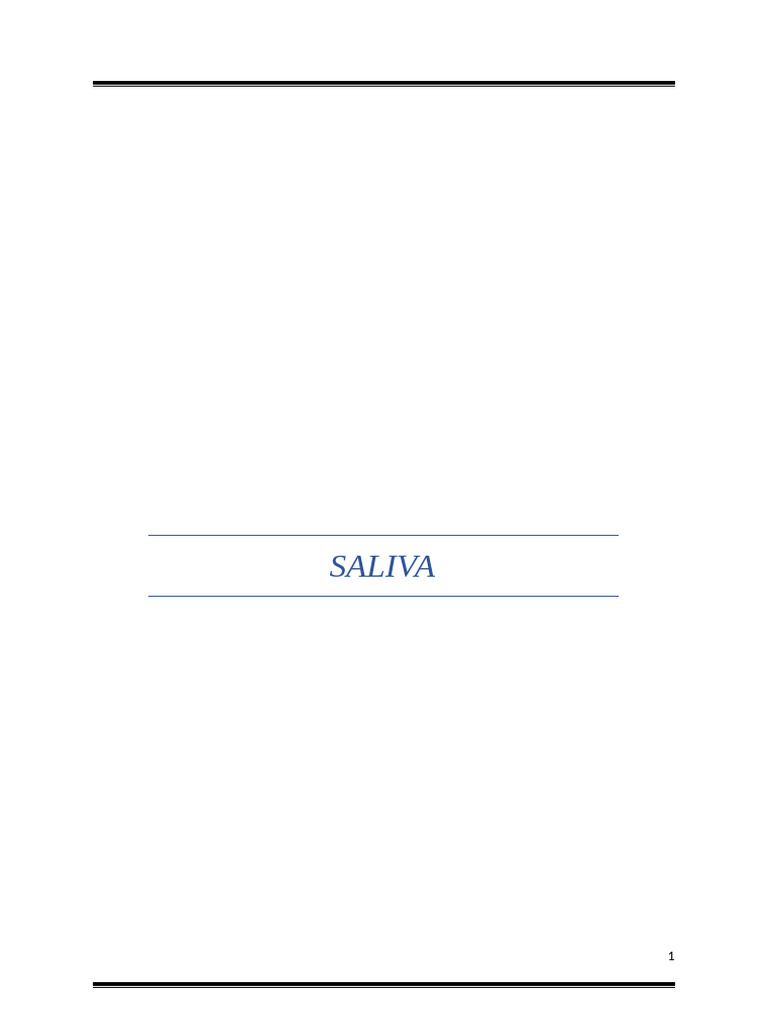 Saliva | PDF | Saliva | Digestion
