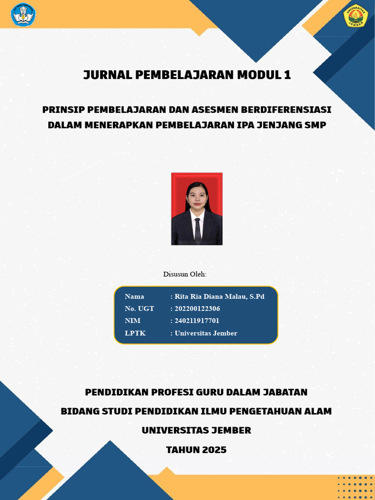 Rita Ria Diana Malau - 240211917701 - Prinsip Pembelajaran Dan Asesmen Berdiferensiasi Dalam ...