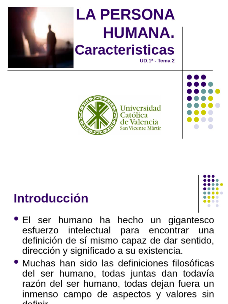 Definición de Persona Humana | PDF | Dignidad | Existencia