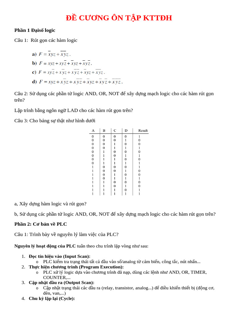 De Cuong - KT TĐH - S7 1200 | PDF