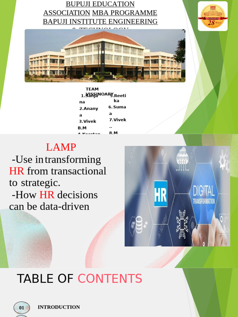 Transforming HR with the LAMP Framework | PDF | Analytics | Business