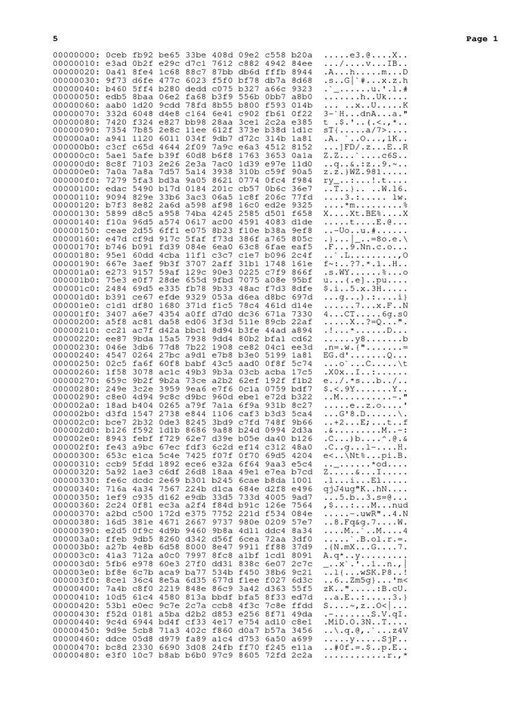 Hexadecimal Data Analysis | PDF