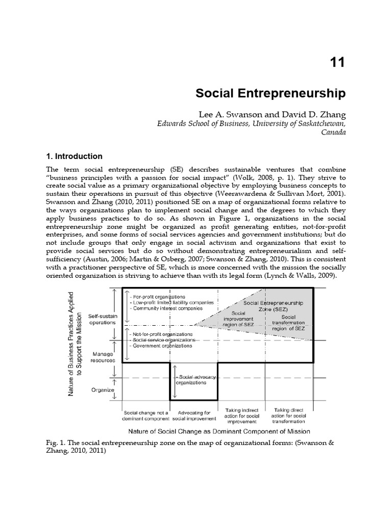 Understanding Social Entrepreneurship | PDF | Entrepreneurship | Social ...