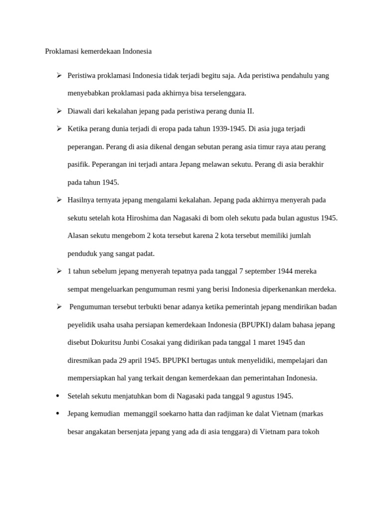 Proklamasi Kemerdekaan Indonesia 1945 | PDF