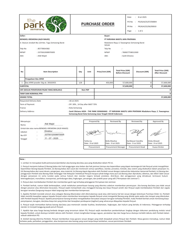 Po. Apar Invoice Dp... | PDF