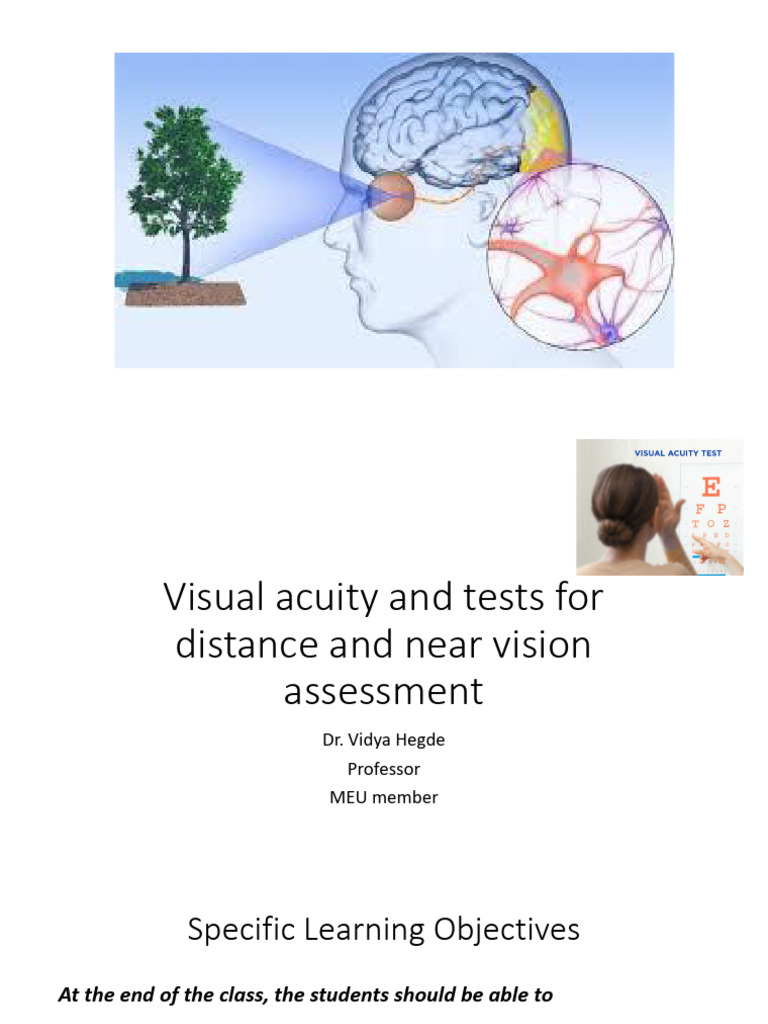Visual Acuity and Tests For Distance and Near | PDF | Visual Acuity ...