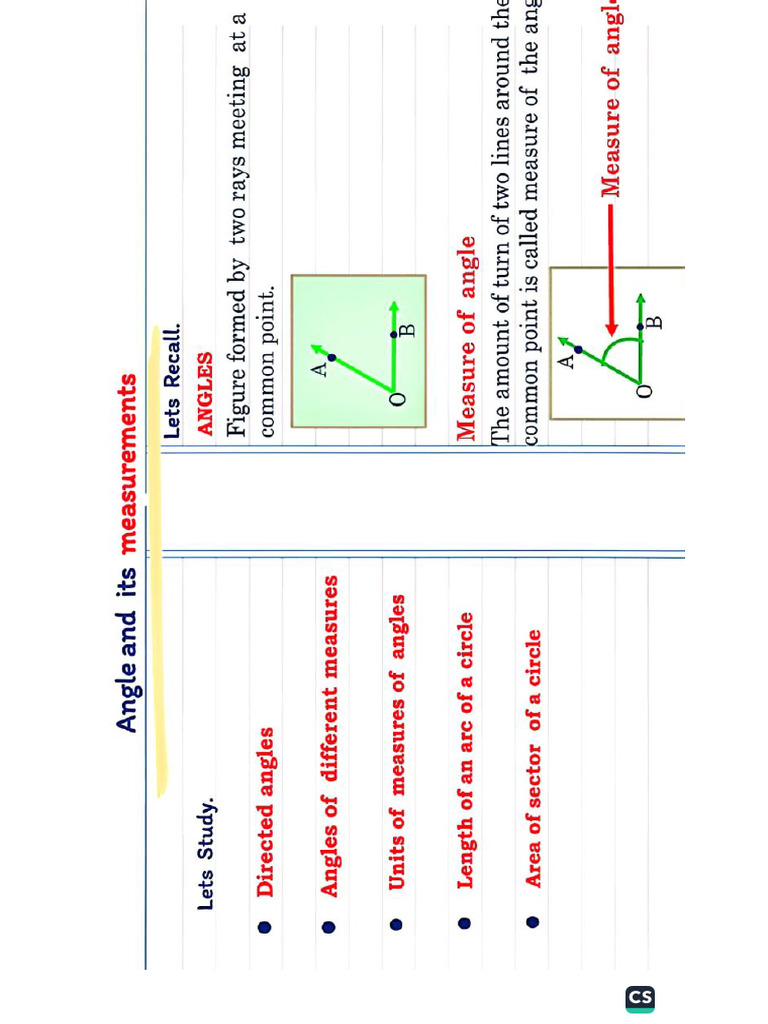 11th Angle and Its Measurement | PDF