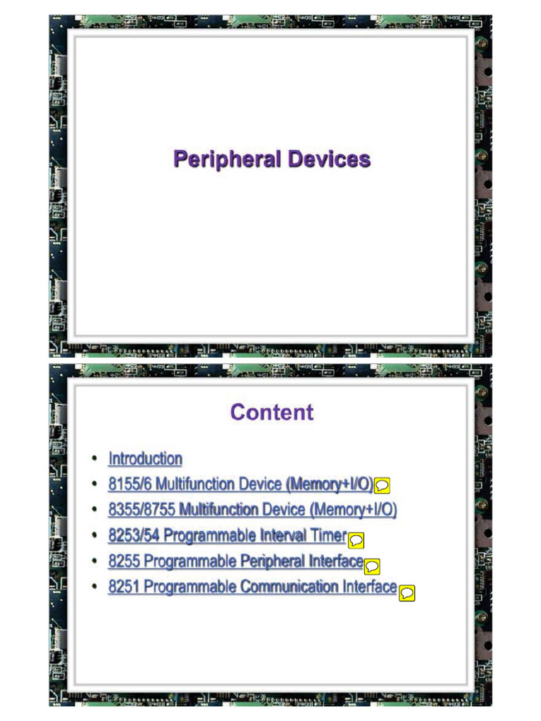 Peripheral Devices (Miicroprocessor 8085) | PDF