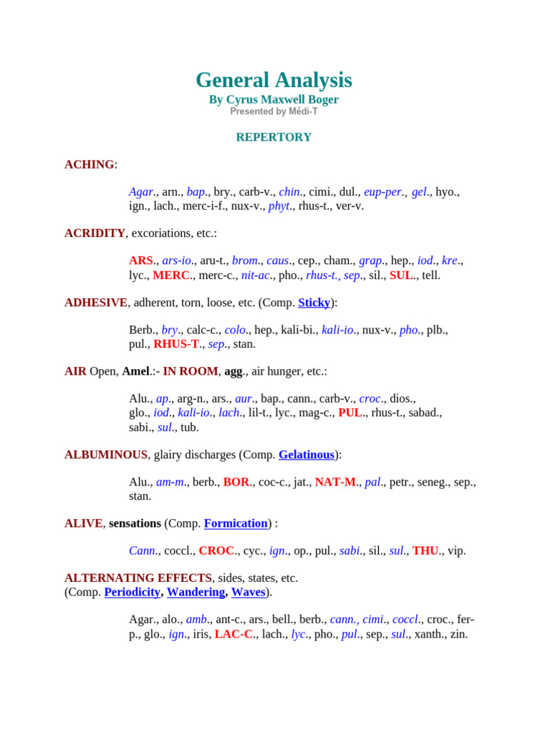 General Analysis | PDF
