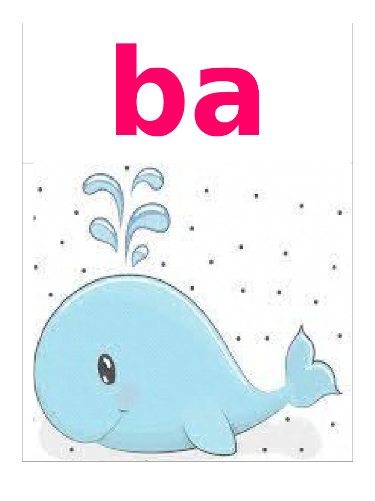 Silabario Con La Vocal A | PDF