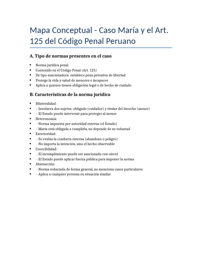 Mapa Conceptual Caso Maria | PDF