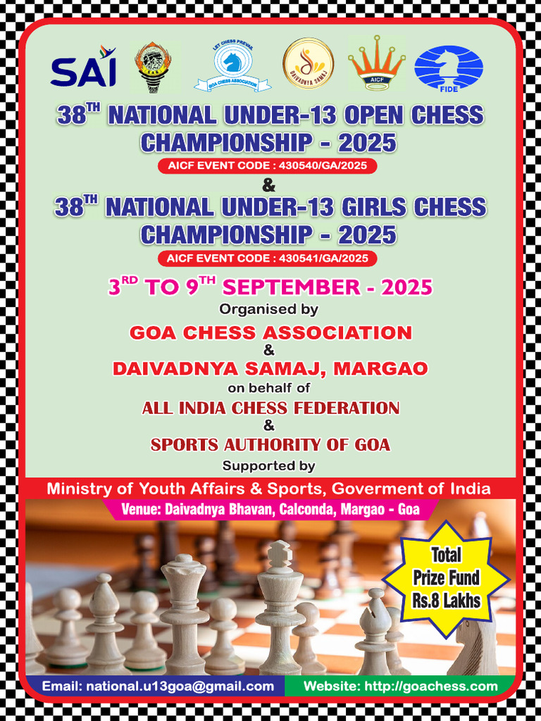 U13 Nationals Brochure Sept 3-9, Goa | PDF