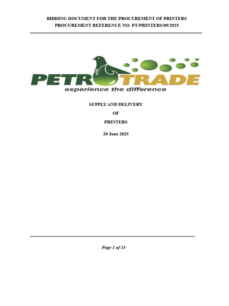 Tender 2025 Printers | PDF | Image Scanner | Specification (Technical ...