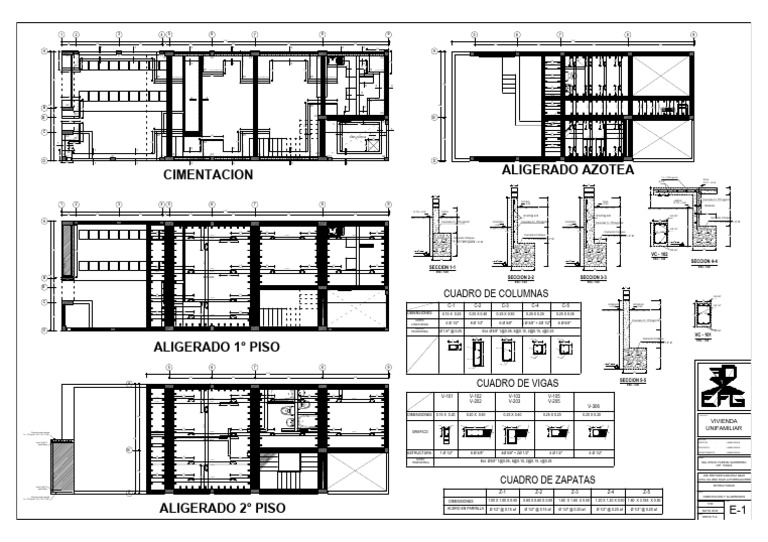 E1 Plano de Estructura | PDF