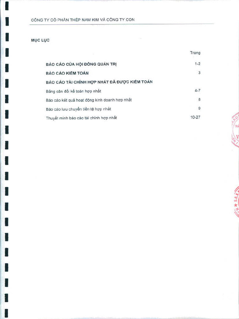 NKG - BCTC HN Nam 2011 - KT | PDF