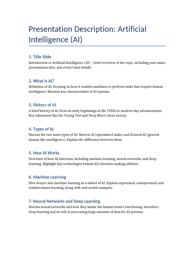 Overview of Artificial Intelligence Concepts | PDF | Artificial ...