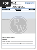 Class 10 PW NSAT Sample Paper | PDF | Taste | Soma (Biology)