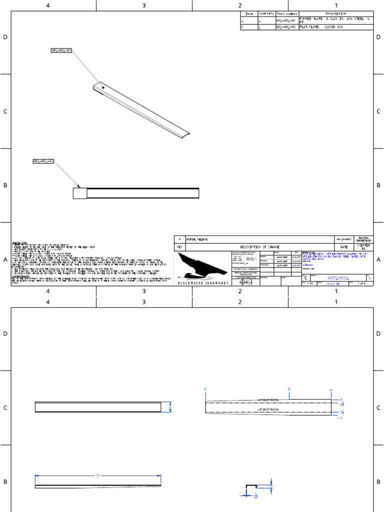 w001-001 - 6ft Sub-Asm, Fork Extensions Reman, 6ft and 8ft Length, A36 ...