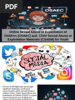 Grades 9 To 10 Anti - OSAEC and CSAEM Session | PDF