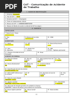 Cat - Comunicação de Acidente de Trabalho | PDF