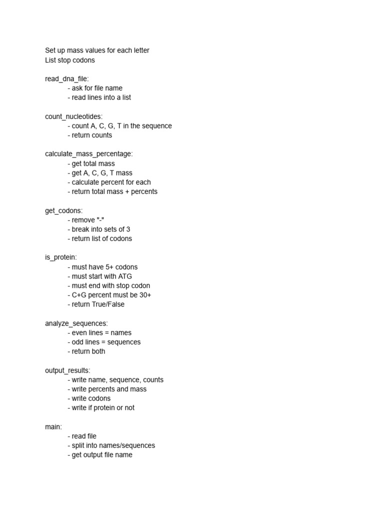 Lab 6 Pseudocode | PDF