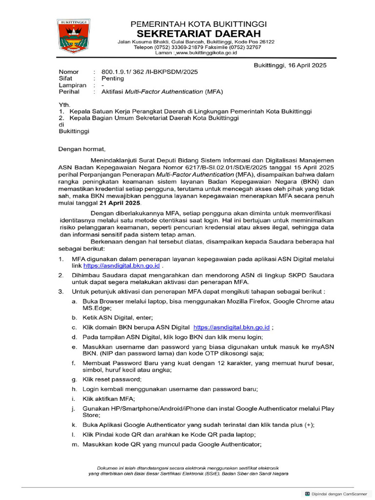 20250417185031surat Mfa Ke SKPD | PDF