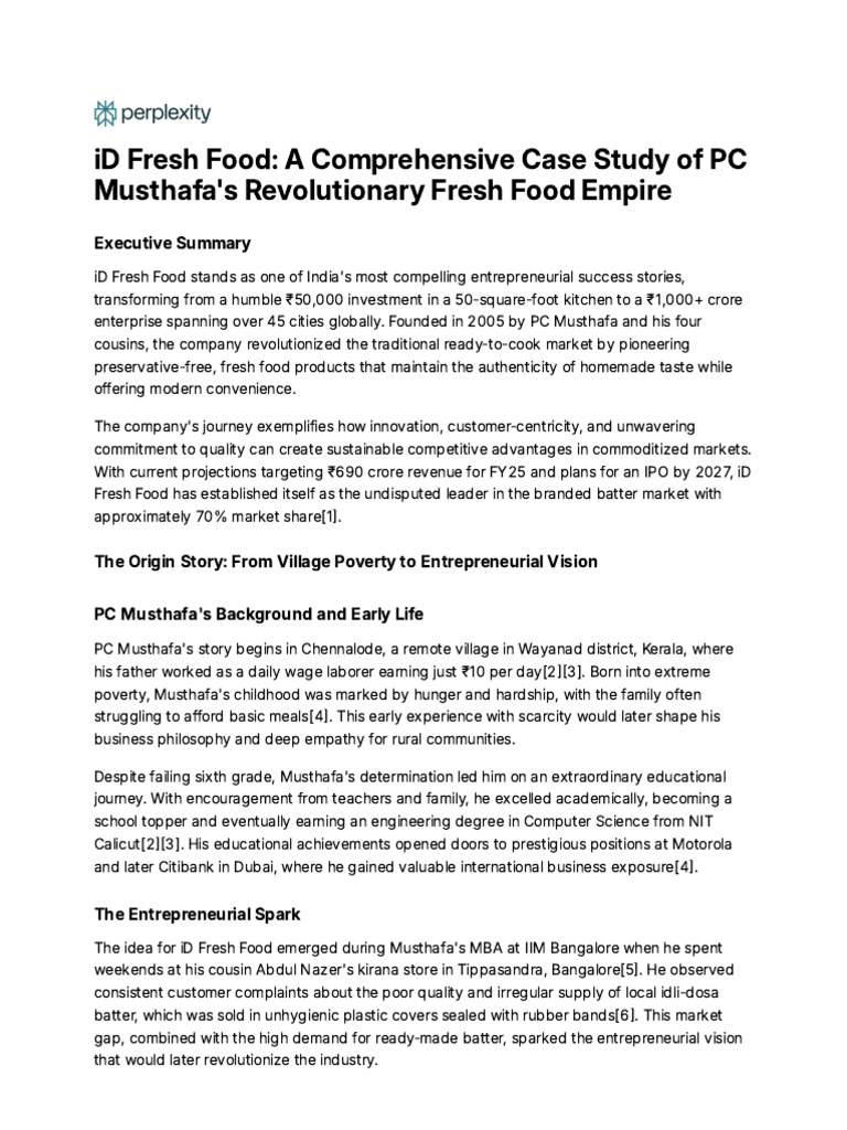 ID Fresh Food - ESK | PDF | Sustainability | Innovation