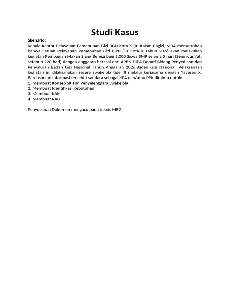Studi Kasus-1 | PDF