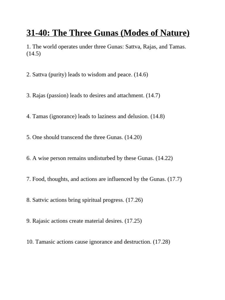 The Three Gunas | PDF