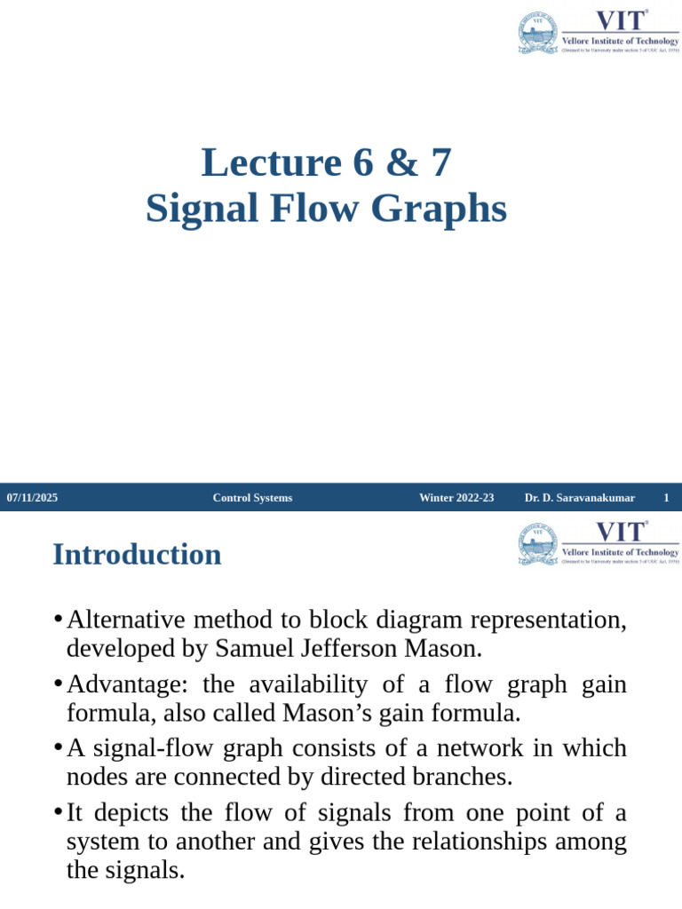 Lecture 6 & 7 - Signal Flow Graphs | PDF | Algorithms | Electrical ...