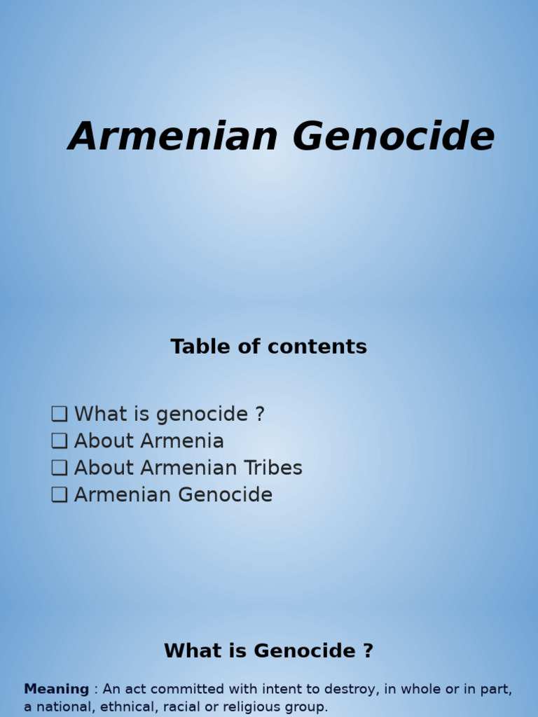 Armenian Genocide: History and Impact | PDF | Armenians | Armenia