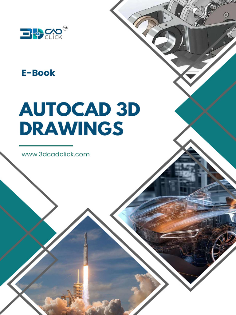 AutoCAD 3D Drawings PDF | PDF | Computer Aided Design | Technical Drawing