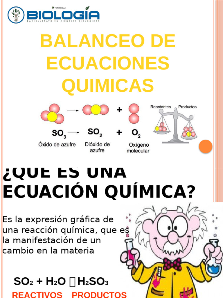 Balanceo de Ecuaciones Químicas | PDF | Ecuaciones | Química