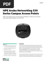 HPE Aruba Networking AP-515 (RW) Dual Radio 4x42x2 802.11ax Internal Antennas Unified Campus AP ...