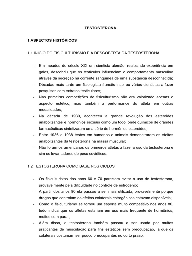 Testosterona | PDF | Testosterona | Estrogênio