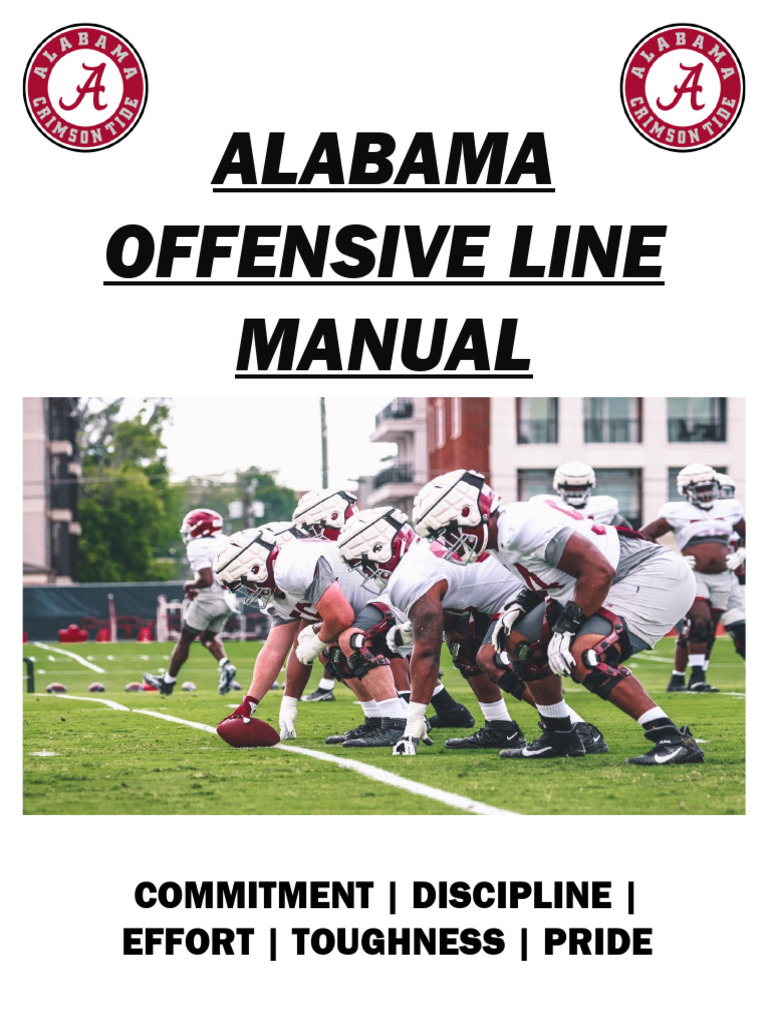 Alabama Offensive Line Manual | PDF | American Football | Team Sports