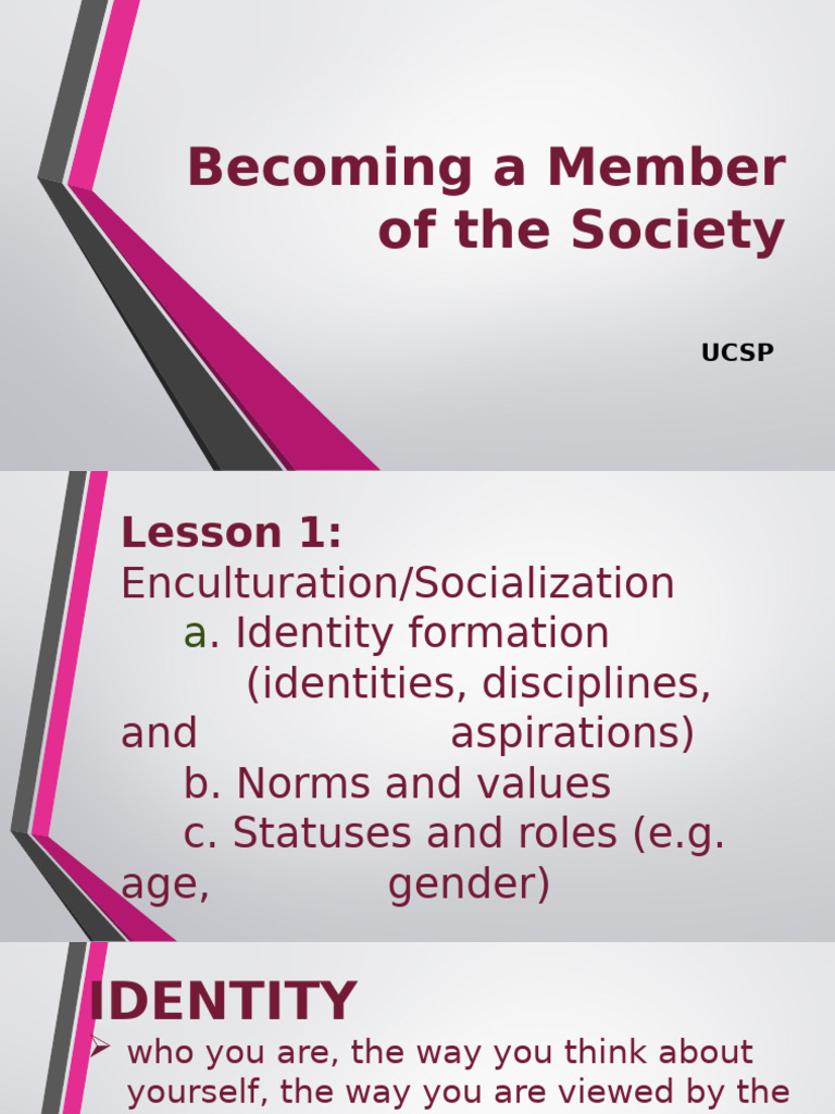 Understanding Identity and Social Roles | PDF | Identity (Social ...