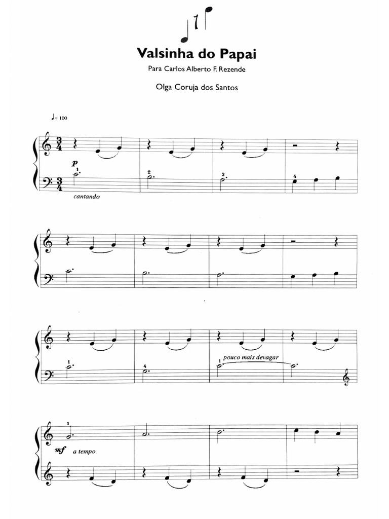 Valsinha do Papai - Letra e Notas | PDF
