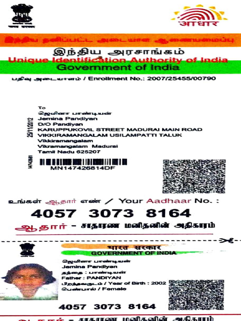 Aadhaar Card | PDF