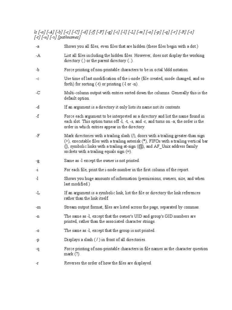 Linux Commands | PDF | Computer File | Computer Data