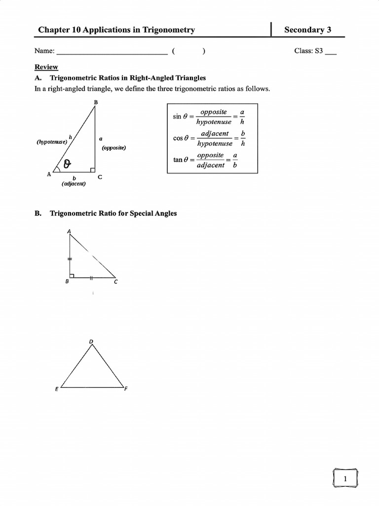 Maths 2D Basic Trigo | PDF