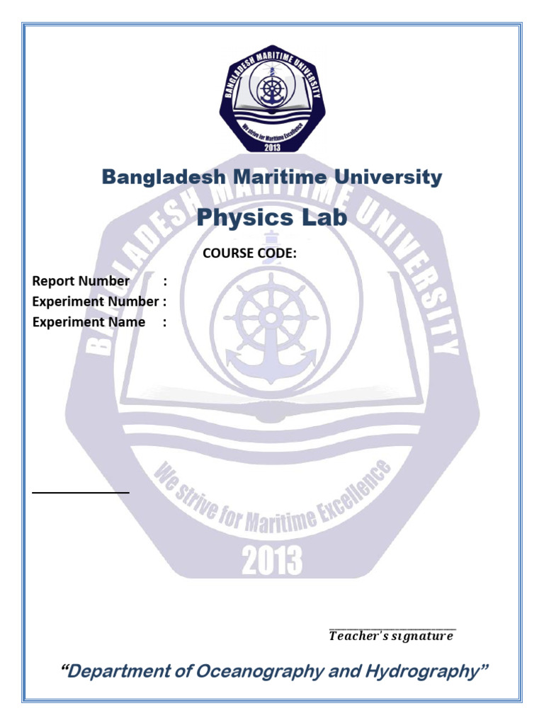 Phy Lab Cover | PDF