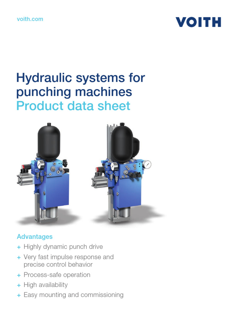 Voith Hydraulic Punching Systems Overview | PDF | Feedback | Machines