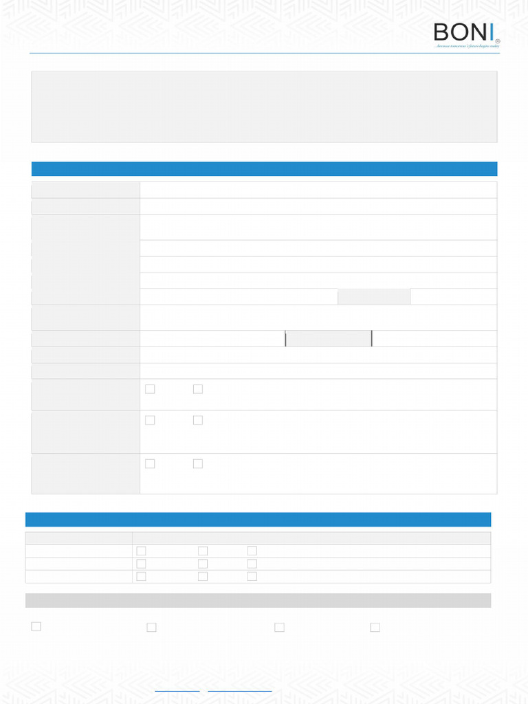 Boni Corp Alc Ibc Appform St1 Edt | PDF