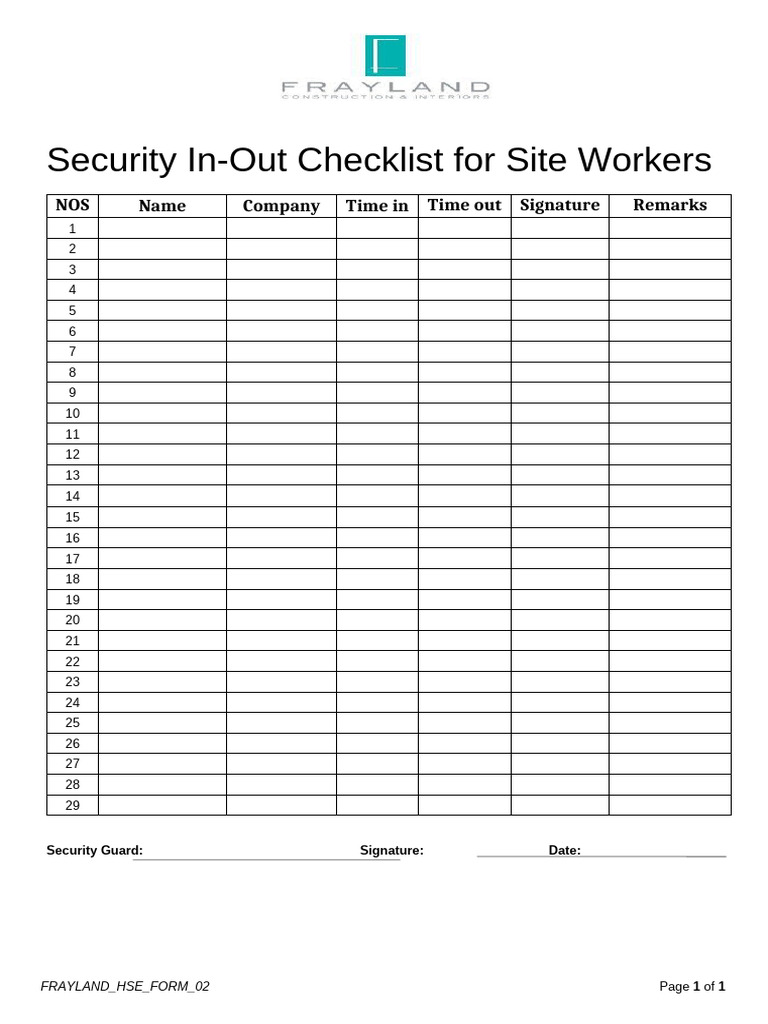 Hse-21 Hse Tool Box Training Attendence | PDF