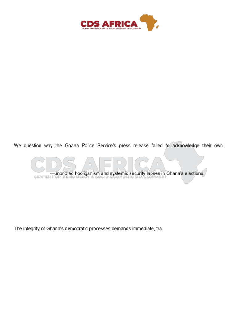 Inquiry Demand: Ablekuma North Violence | PDF | Government