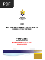 Cips Exam Timetable | PDF