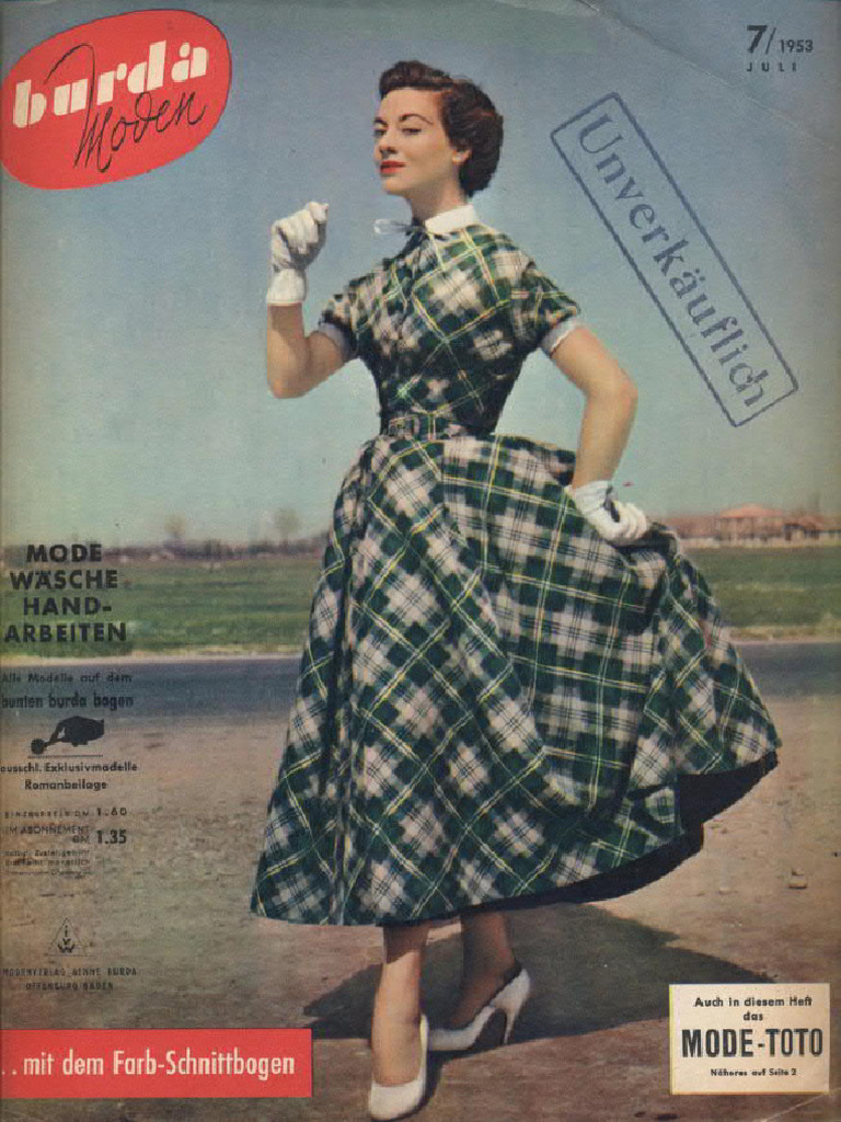 Burda Moden 1953 07 | PDF