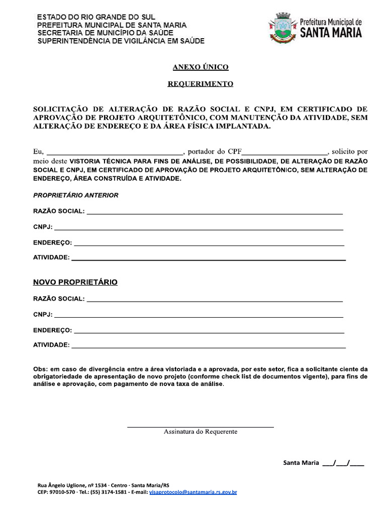 Modelo Requerimento | PDF